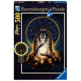 Ravensburger Puzzle Leuchtender Löwe, 500 Puzzleteile, Made in Germany, FSC® - schützt Wald - weltweit, bunt