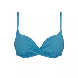 Triumph - Bikini Top gefüttert mit Bügel - Blue 44C - Venus Elegance - Bademode für Frauen