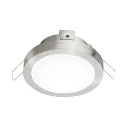 Eglo Leuchten Eglo PINEDA 1 Wand-/Deckeneinbauleuchte LED Nickel-Matt, 1-flammig