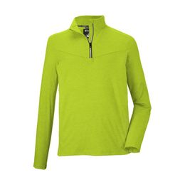 Killtec Langarmshirt »KSW 37 MN LS SHRT« grün M hellgrün Funktionsshirt mit Stehkragen