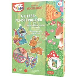 ARTISTA Kreativset Glitzer-Fensterbilder, bunt