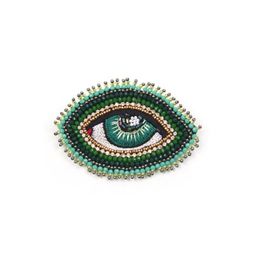 Collezione Alessandro Brosche Eye, mit Augenmotiv, grün