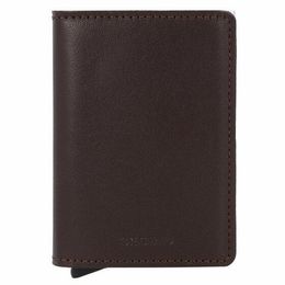 Secrid Slimwallet Original Kreditkartenetui Geldbörse RFID Leder 6,5 cm dark brown