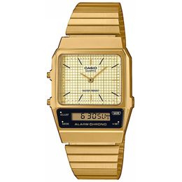 Chronograph CASIO VINTAGE "AQ-800EG-9AEF" Armbanduhren goldfarben Damen Quarzuhren
