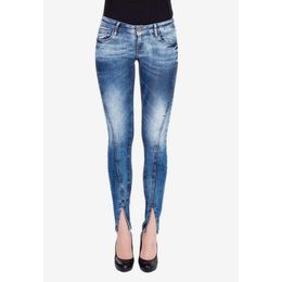 Cipo & Baxx Cipo & Baxx Slim-fit-Jeans mit trendiger Ziernaht, blau