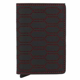 Secrid Slimwallet Fuel Kreditkartenetui RFID Leder 6,5 cm black-red