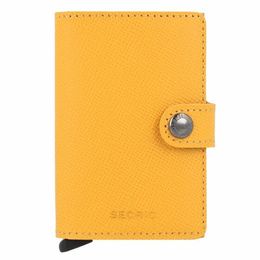 Secrid Miniwallet Crisple Kreditkartenetui Geldbörse RFID Leder 6,5 cm ochre