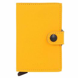 Secrid Miniwallet Kreditkartenetui RFID Leder 6 cm yard ochre