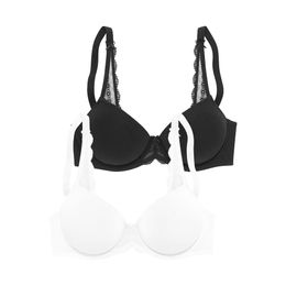Petite Fleur Bra female Black, White size 80
