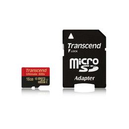 Transcend MicroSDHC/SDHC U1 600x - 16GB