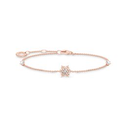 Thomas Sabo Armband Schneeflocke mit weißen Steinen roségold