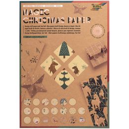 Folia Kraftpapierblock MAGIC CHRISTMAS PAPER (DIN A4) mit 20 Blatt