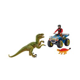 Schleich® 41466 Dinosaurs - Flucht auf Quad vor Velociraptor