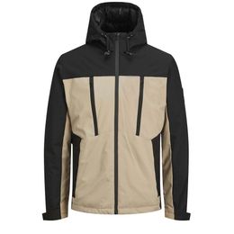 Jack & Jones JACK & JONES &Uuml;bergangsjacke 'Abel' Herren Gr&ouml;&szlig;e L beige / schwarz