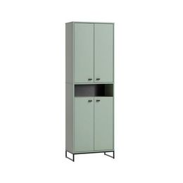 Tchibo - Flurschrank »Janne« - 60x33x185,5cm - schwarz - Holz / Metall
