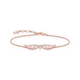 Thomas Sabo Armband Phönix-Flügel mit rosa Steinen roségold