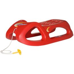 Rolly Toys® Schlitten rollySnow Cruiser, rot, mit Stahlschienen an den Kufen, rot