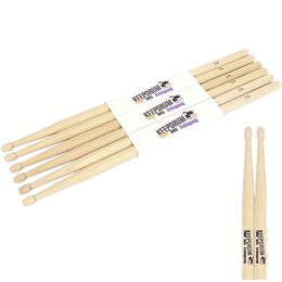 keepdrum Drumsticks 5A Hickory Holz (3 Paar