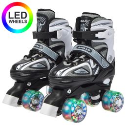 Apollo LED Rollschuhe größenverstellbar Super Quads X-Pro