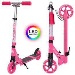 Apollo LED City Roller mit Federung Scooter Skyracer