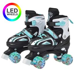 Apollo LED Rollschuhe größenverstellbar Super Quads X-Pro