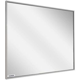 VASNER Infrarotheizung Zipris S, Glas/Alu, 500 W, 90x60 cm, grau|silberfarben