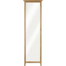 Wohn[glück]lich by Infantil Spiegelpaneel Solvita, Wandspiegel, Spiegel, Kiefer massiv, Breite 57 cm, Landhaus, braun