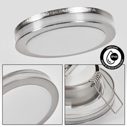 hofstein Percoq Einbauleuchte LED Nickel-Matt, 1-flammig