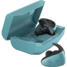 Yamaha TW-ES5A In-Ear-Kopfhörer (Freisprechfunktion, Sprachsteuerung, True Wireless, integrierte Steuerung für Anrufe und Musik, Google Assistant, Siri, Bluetooth), grün