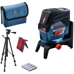 Bosch Professional Punkt- und Linienlaser GCL 2-50 C Professional Baustativ-Set, (Set), Ø Arbeitsbereich: 20 m, blau|rot|schwarz