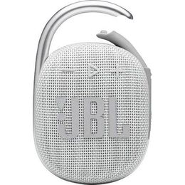 JBL Clip 4 Portable-Lautsprecher (Bluetooth, 5 W), weiß