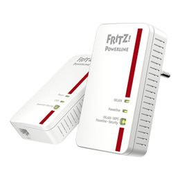 AVM FRITZ!Powerline 1240E WLAN Set Powerline Adapter 1200 Mbit/s Kabellos und Kabelgebunden