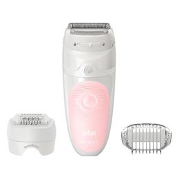 Braun SILK-ÉPIL 5-620 SENSOSMARTTM Epilierer, Weiß/Rosa