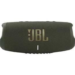 JBL Charge 5 Bluetooth Lautsprecher, Grün, Wasserfest