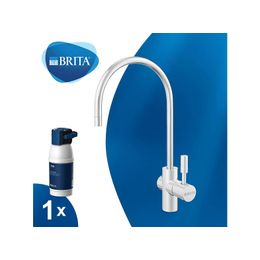 Brita Wasserhahn mypure P1 Küchenarmatur mit Wasserfiltration, Chrom glänzend