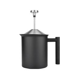 MILU 5069 Milchaufschäumer, Schwarz, 0,4 Liter