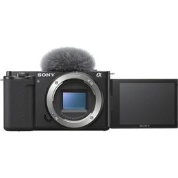 Sony Alpha ZV-E10 Body Vlogging Kamera Systemkamera, 7,5 cm Display Touchscreen, WLAN