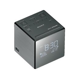 Sony XDR-C1DBP Radio-Wecker, Digital, DAB+, DAB, FM, Schwarz/Silber