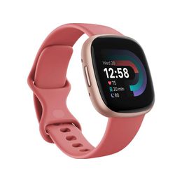 FITBIT Versa 4 Smartwatch Aluminium Elastomer, S/L, Pink Sand/Copper Rose