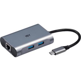 ISY IAD-1018 USB Adapter, Silber