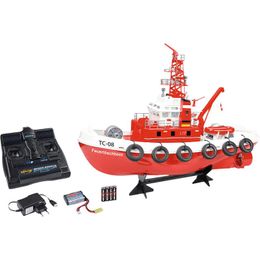 Carson RC-Feuerlöschboot TC-08 2.4G 100% RTR Spielzeugboot, Rot