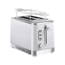 Russell Hobbs 24370-56 Inspire Toaster Weiß/Chrom (1050 Watt, Schlitze: 2)