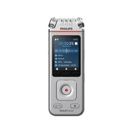 Philips DVT 4110 Diktiergerät, Silber/Chrom