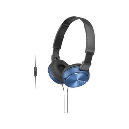 Sony MDR-ZX310AP mit Headsetfunktion, Over-ear Kopfhörer Blau