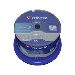 Verbatim 1x50 BD-R 25GB 6x Speed Datalife No-ID Cakebox Blu-ray Discs