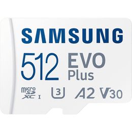 Samsung EVO Plus, Micro-SDXC Speicherkarte, 512 GB, 130 MB/s