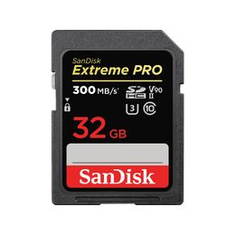 Sandisk Extreme PRO®, SDHC Speicherkarte, 32 GB, 300 MB/s