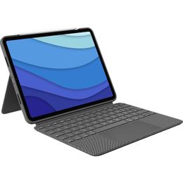 Logitech Combo Touch für iPad Pro 11 Zoll (1., 2., 3. und 4. Generation) Tastatur-Case Oxford Grey