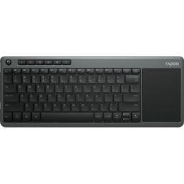 RAPOO K2600, Tastatur, Rubberdome, Sonstiges, kabellos, Grau