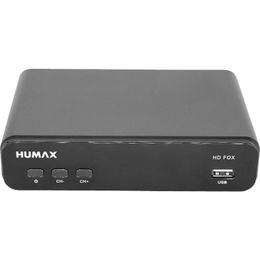 Humax HD FOX Satellitenreceiver (HDTV, PVR-Funktion=optional, DVB-S, DVB-S2, Schwarz)